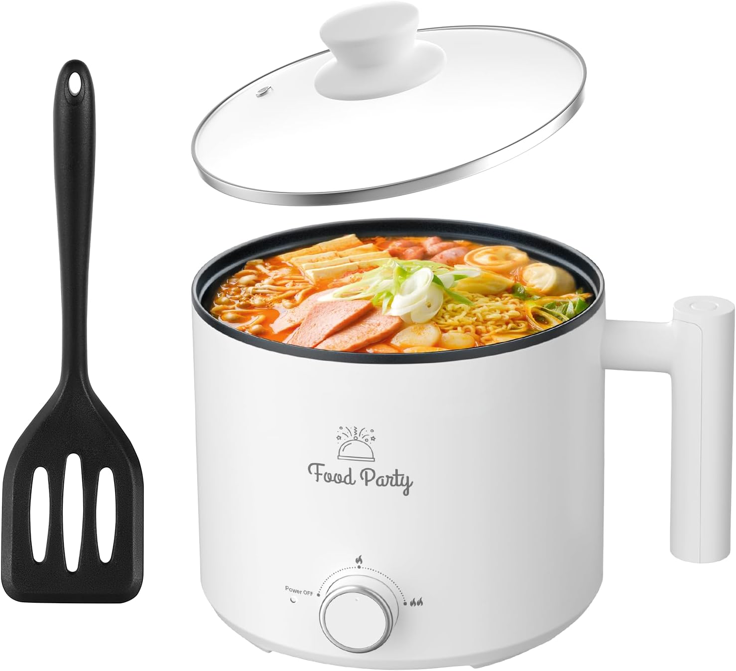 Amazon.com: Food Party Hot Pot Electric Pot for Cooking Ramen Cooker 1 ...