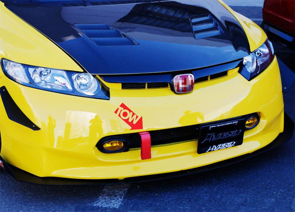 iJDMTOY (2 Red Reflective Tow Point Arrow Stickers Die Cut Vinyl Decals ...