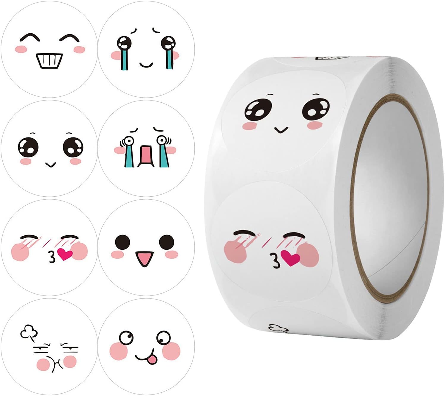 Amazon.com: Cute Face Stickers, 1000Pcs Cartoon Funny Face Expression ...