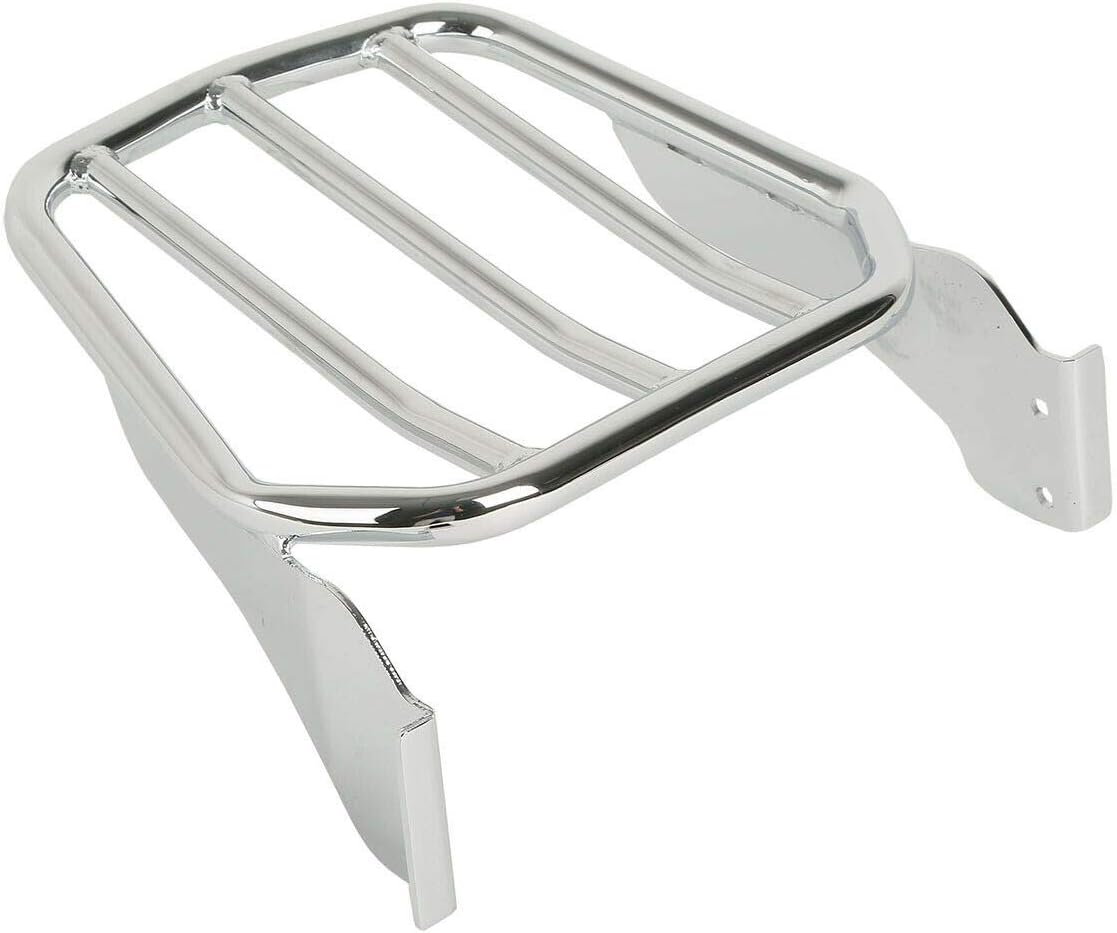 Amazon.com: Chrome 53862-00 Harley Davidson Luggage Rack Rear Carrier ...