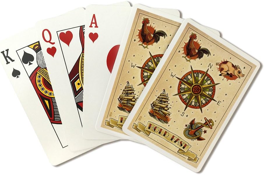 Amazon.com: Tattoo Flash Sheet, Sailors (52 Playing Cards, Poker Size ...