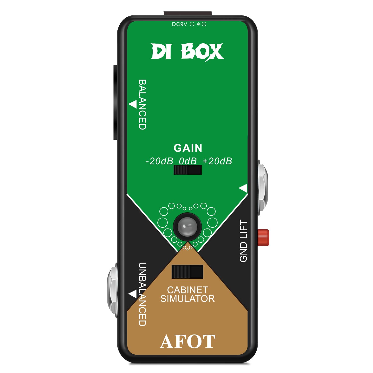 Amazon.com: AFOT Di Box Guitar Pedal for Direct Box Signal Converter ...