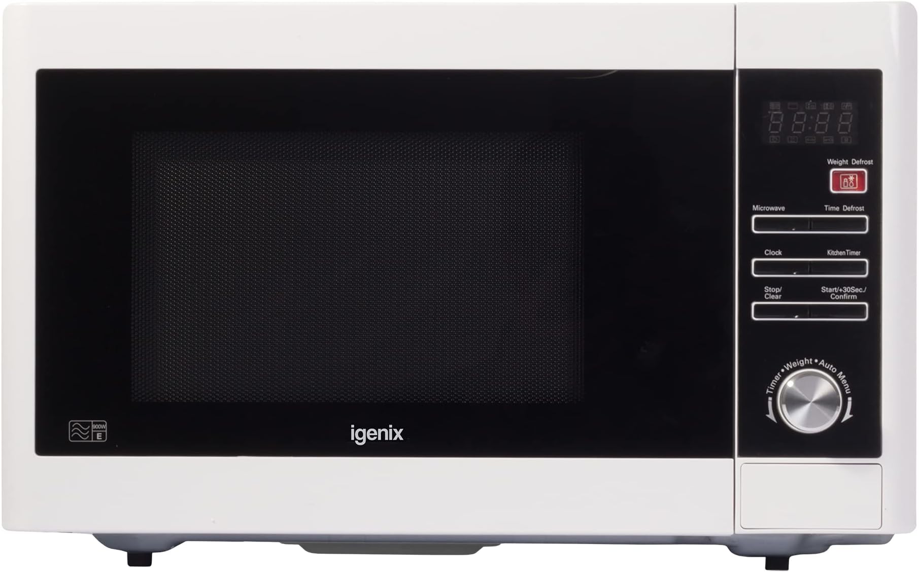 Igenix IG3093 Solo Digital Microwave, 5 Power Levels and 10 Auto ...
