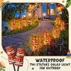 VIHOSE 5 Pcs Solar Tiki Statue Outdoor Tiki Bar Decor Solar Power Light ...