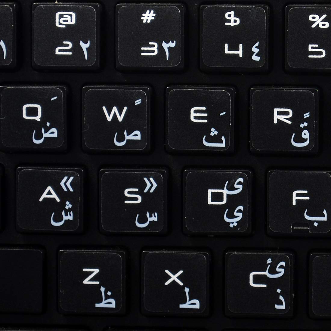 Buy MAC ARABIC LABELS LAYOUT FOR KEYBOARD WITH WHITE LETTERING ON ...
