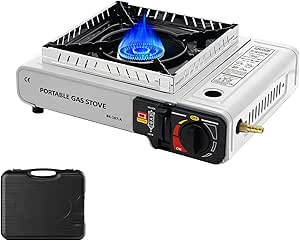 Amazon.com: Timoau Portable Camping Stove Propane or Butane Stove Dual Fuel Stove, 10,000 BTU ...