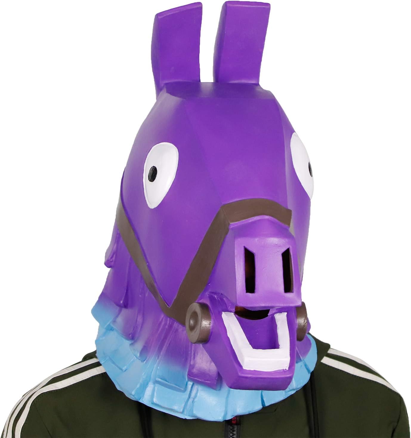 Amazon.com: Purple Rainbow Horse Head Mask Costume Party Halloween ...