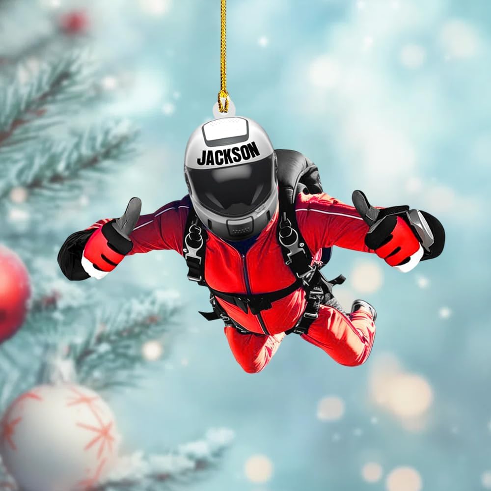 Amazon.com: Personalized Skydiver Christmas Ornaments 2025, Custom ...