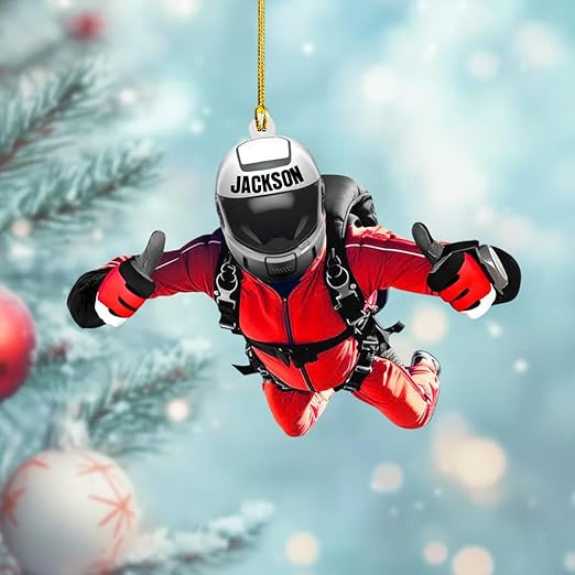 Amazon.com: Personalized Skydiver Christmas Ornaments 2025, Custom ...