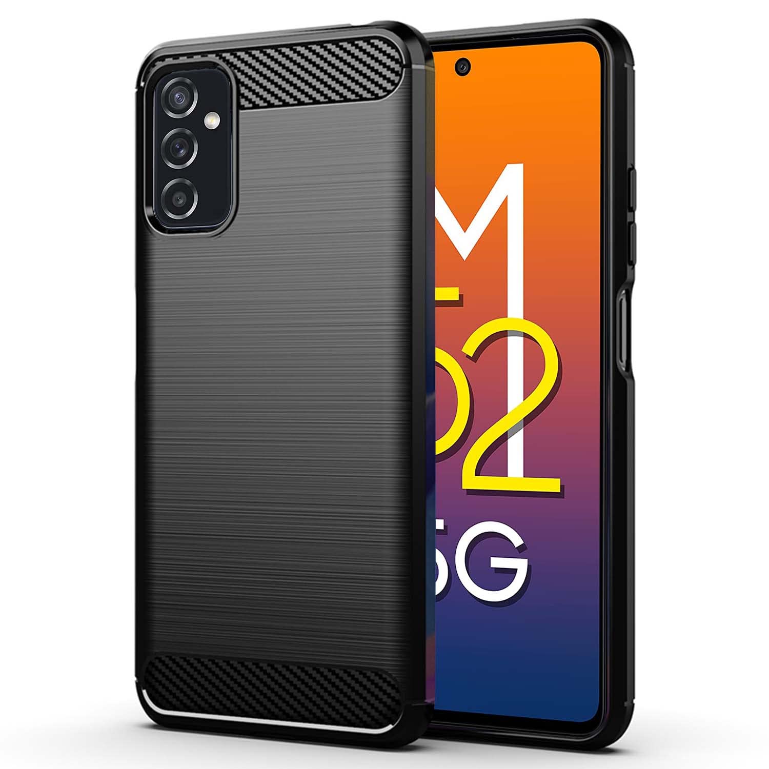 Pikkme Back Cover for Samsung Galaxy M52 5G (TPU | Black) : Amazon.in ...