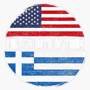 Amazon.com: Half American Half Greek Usa Flag Greece Heritage Dna ...