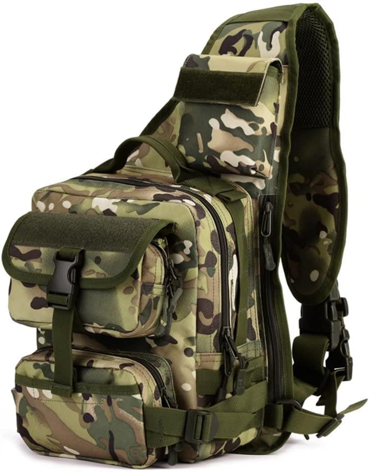 Amazon.com : UNISTRENGH Men's Tactical Sling Bag Sling Backpack ...