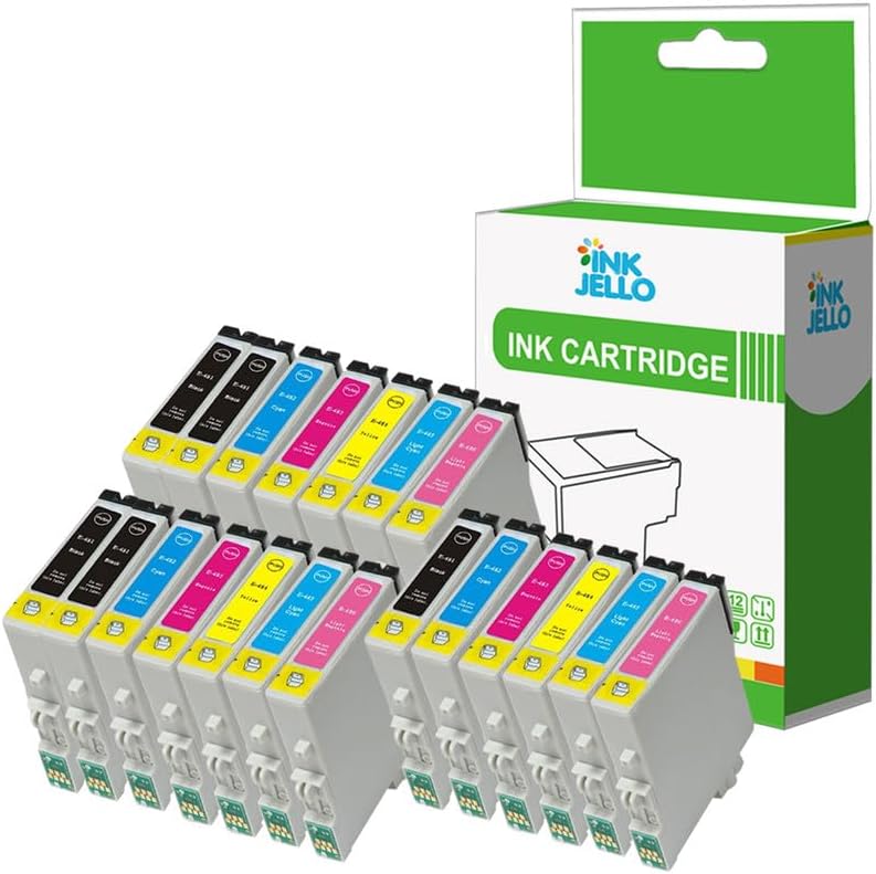 Inkjello Ink Cartridge For Printer, Compatible with Epson Stylus Photo ...