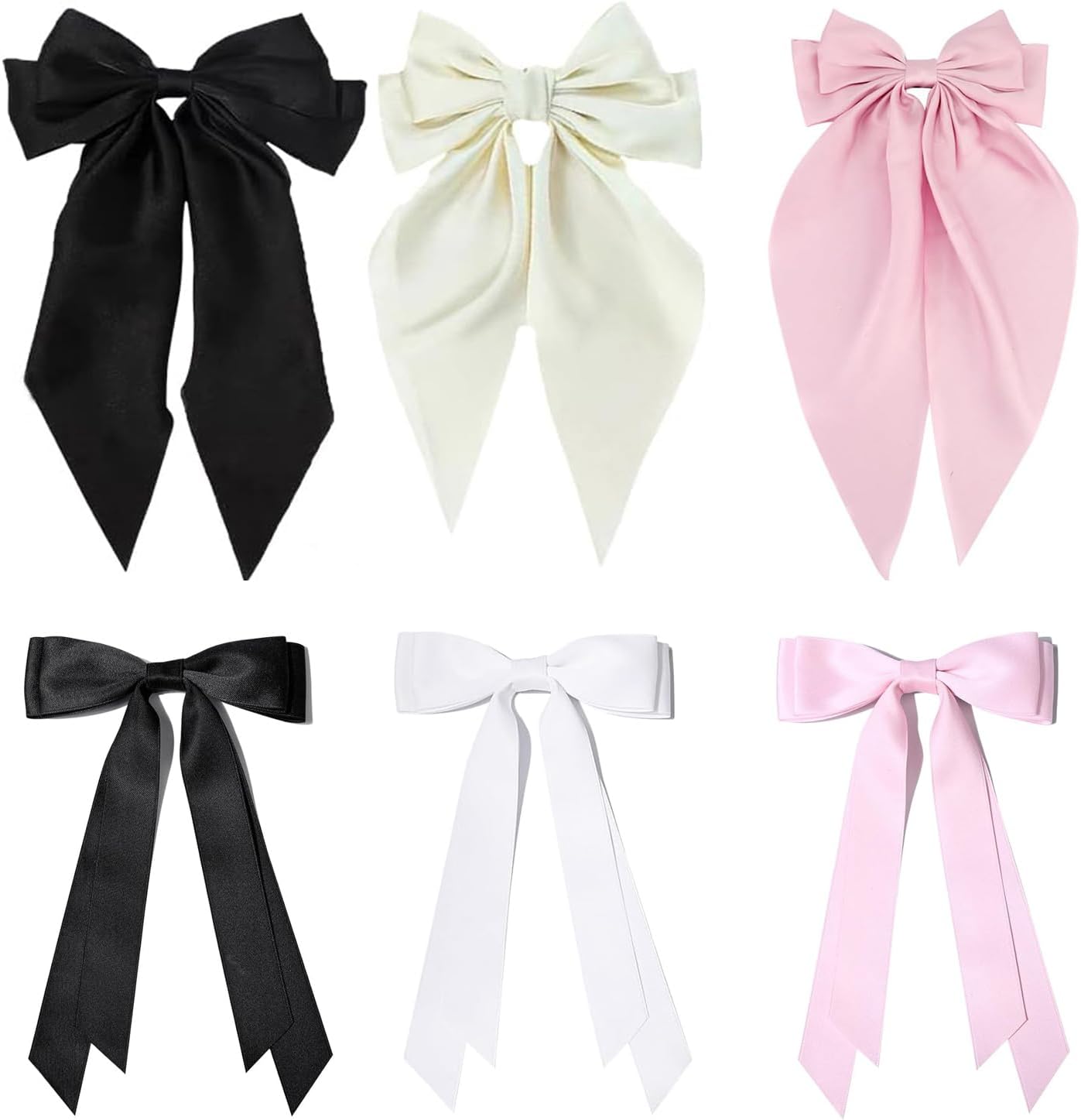 Amazon.com : Hair Bows for Women: 6 Pcs Hair bow, 3 Pcs Big Hair Bows ...