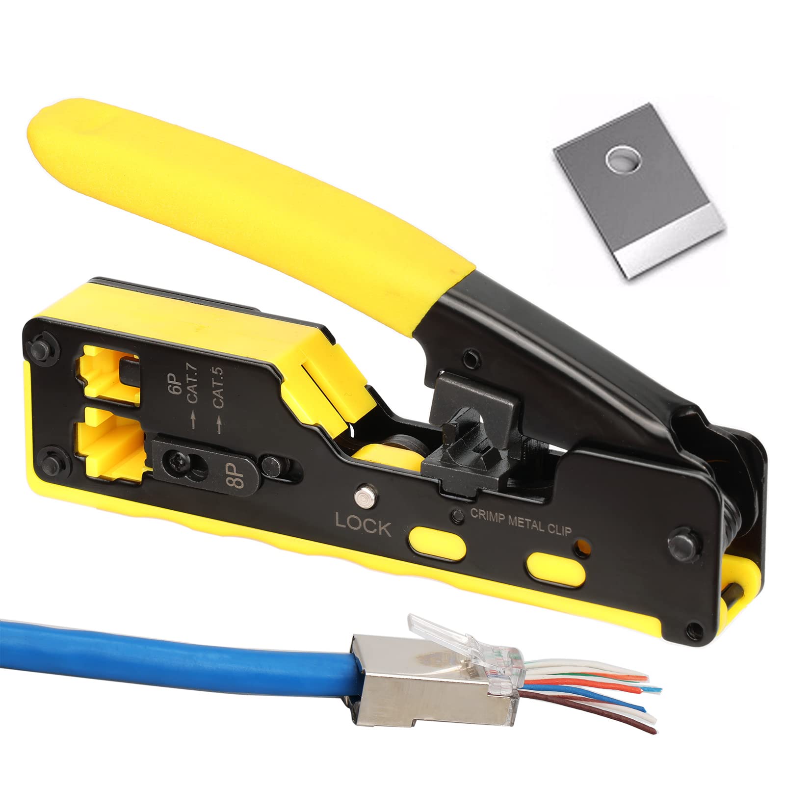 Buy Solsop Shileded Pass Through RJ45 Crimp Tool for Pass Through and ...