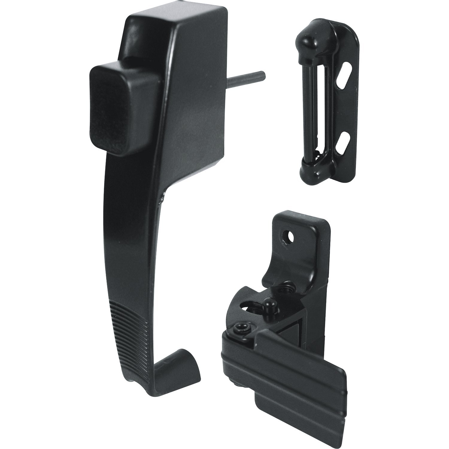 Prime-Line MP5071 Push Button Latch with Tie Down, Black (1 Set ...