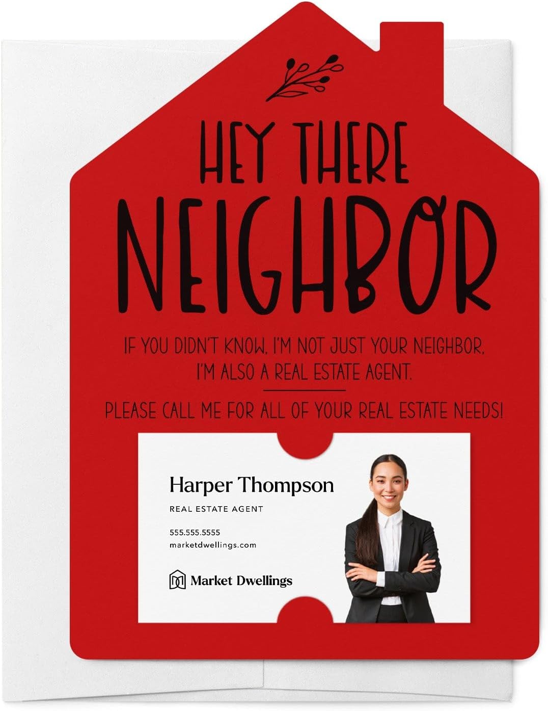 Amazon.com : Market Dwellings Hey Neighbor Not Just a Real Estate Agent ...