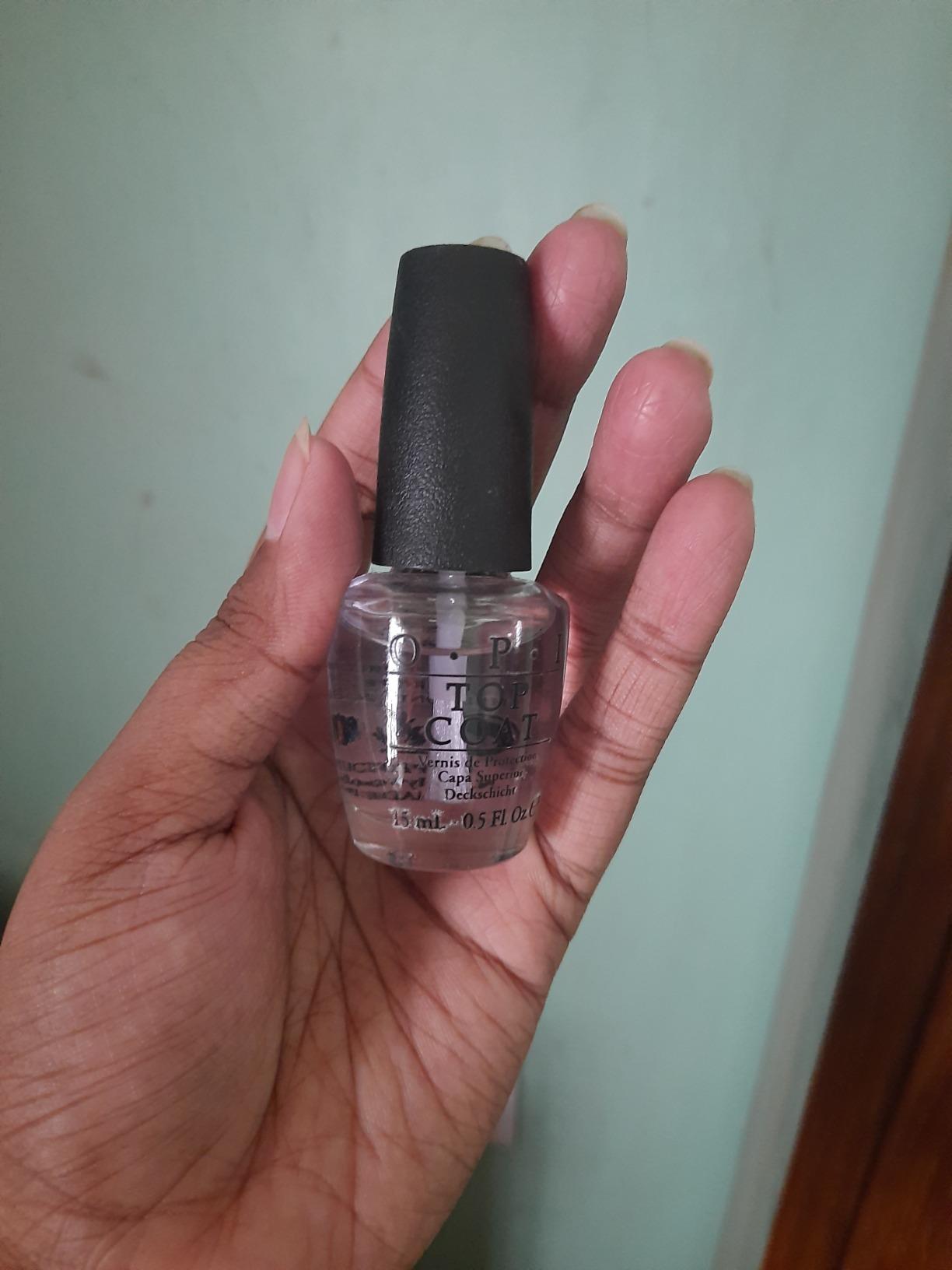 O.P.I Top Coat | 15 ml | Transparent Glossy Nail Paint with High Gloss ...
