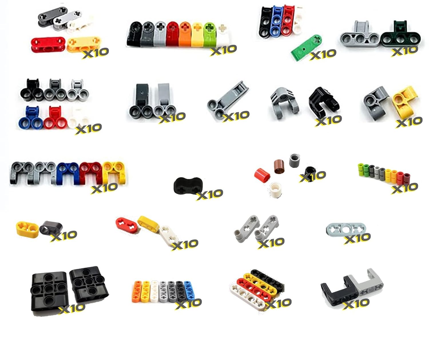 Buy Technic Parts Compatible with Lego Bricks Pin Liftarm Beam Axle ...