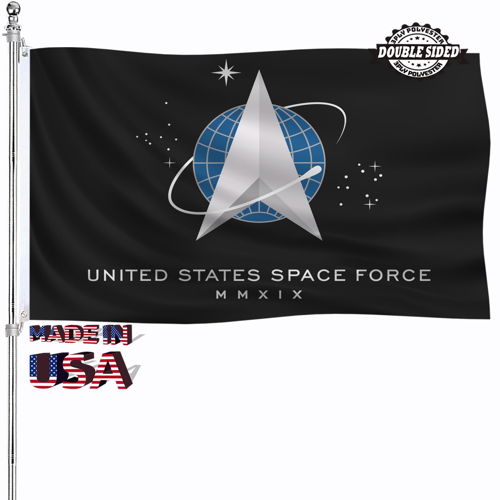 Snapklik.com : US Space Force 2x3 Outdoor Double Sided United States ...