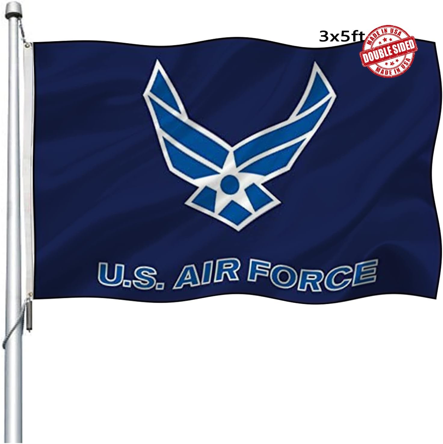 Amazon.com : Double Sides U.S. Military Air Force Bold Eagle 3X5 Ft ...