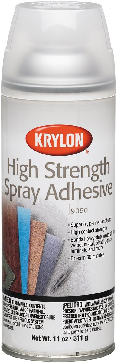 Amazon.com: Krylon K09090000High Strength Spray Adhesive 11 oz (311g ...
