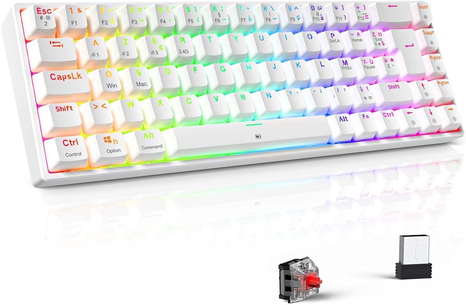 Ducky One 2 SF Clavier Gamer Mecanique Mini, Clavier RGB avec Cherry MX ...
