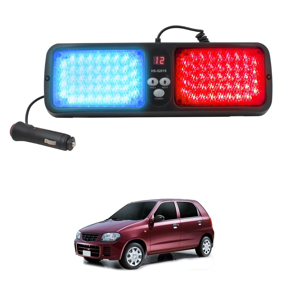 Motor Duniya 12 Mode Car Police Style LED Flashing Lights for Maruti ...