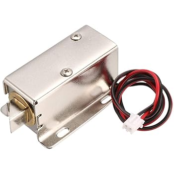 uxcell 0837L DC 12V 8W Open Frame Type Solenoid for Electric Door Lock ...