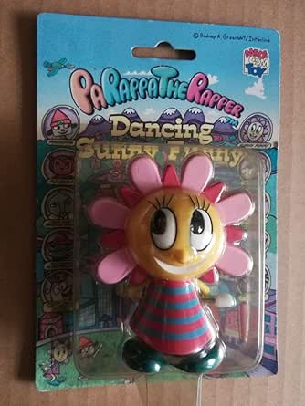 Amazon.co.jp: Parappa Rapper Dancing Sunny Funny MEDICOM TOY Figure ...