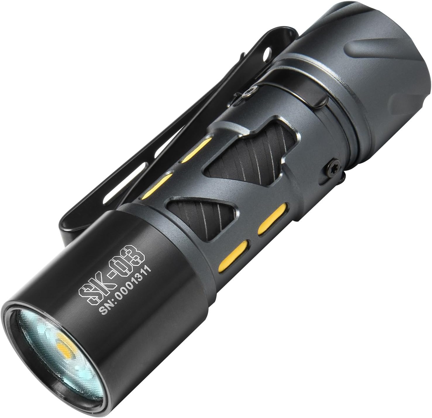 LOOP GEAR SK03 LED Rechargeable Flashlight, AA Rechargeable EDC ...