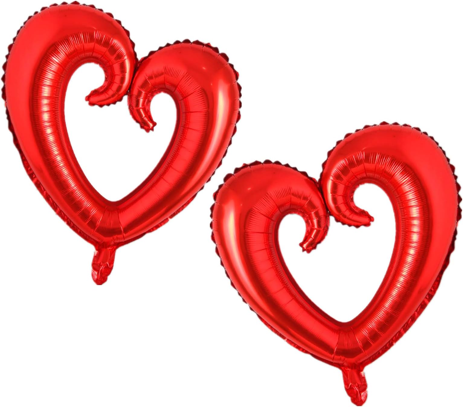 Amazon.com: Silipull 4 Pcs 40 Inch Large Red Heart Balloons Valentine's ...