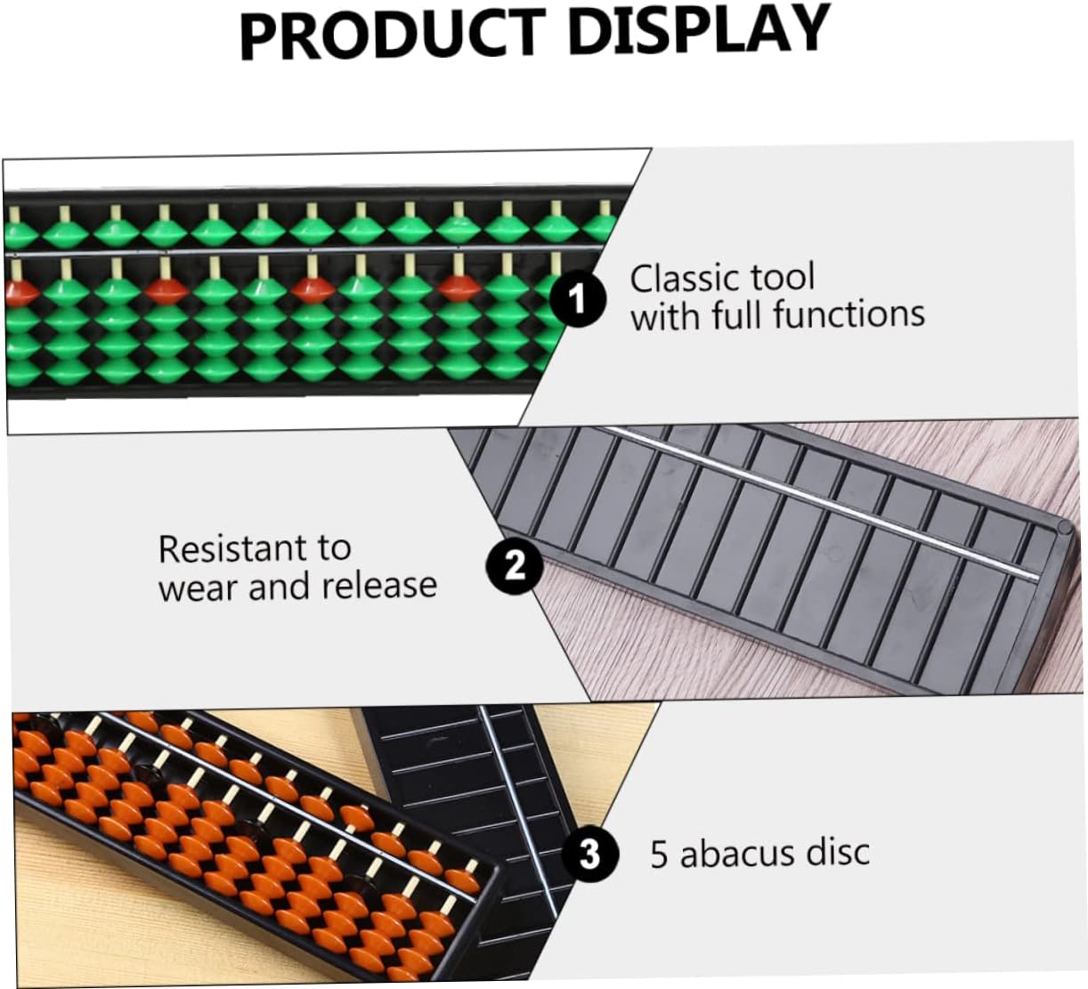 FONDOTIN 2pcs 15 File Abacus Japanese Tools Kids Sports Office ...
