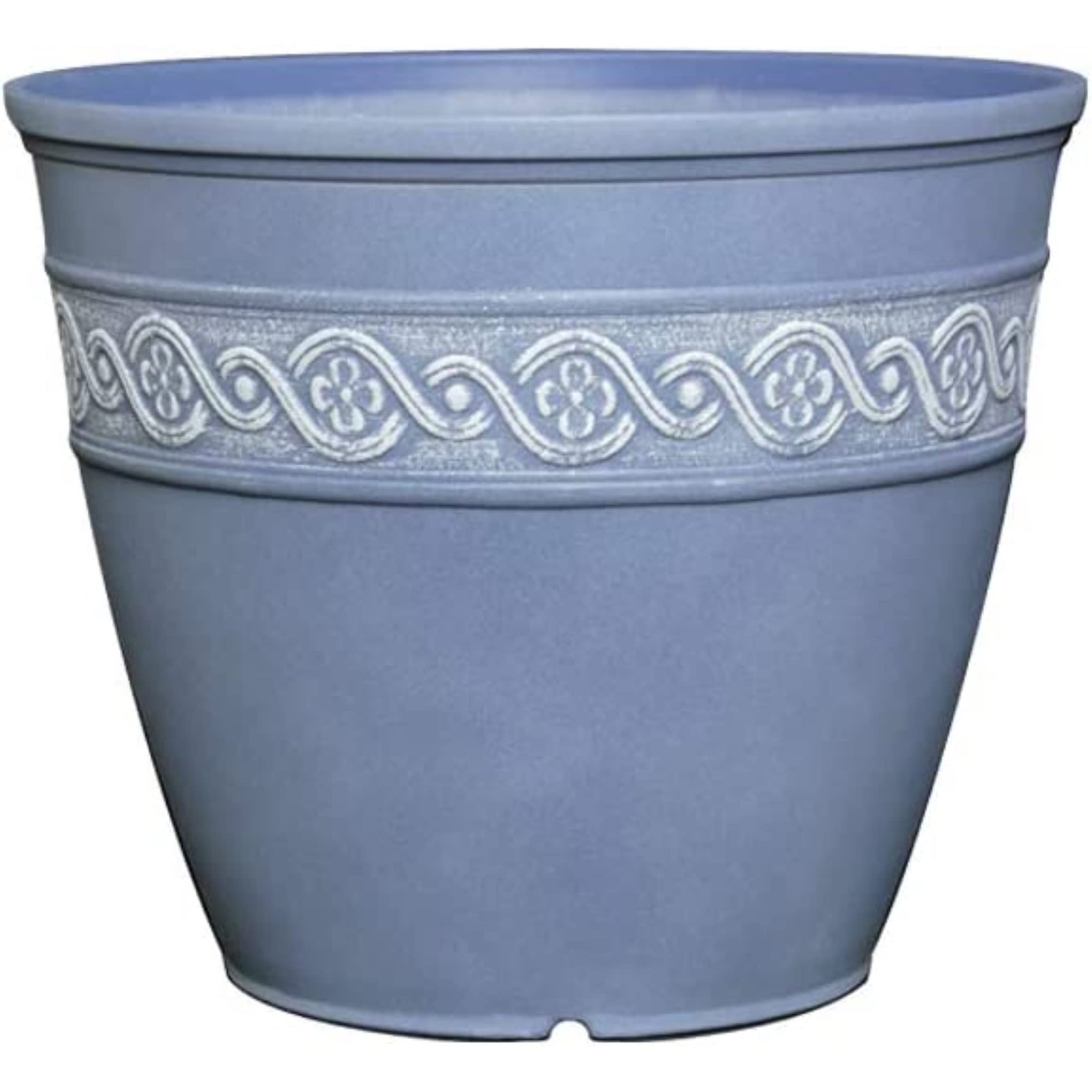 Amazon.com: Classic Home and Garden Corinthian Resin Flower Pot Planter ...