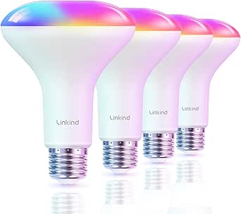 Linkind BR30 Smart Light Bulbs, WiFi Flood Light Bulbs Compatible with ...