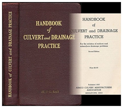 Handbook of Culvert and Drainage Practice: Armco Culvert Mfg: Amazon ...