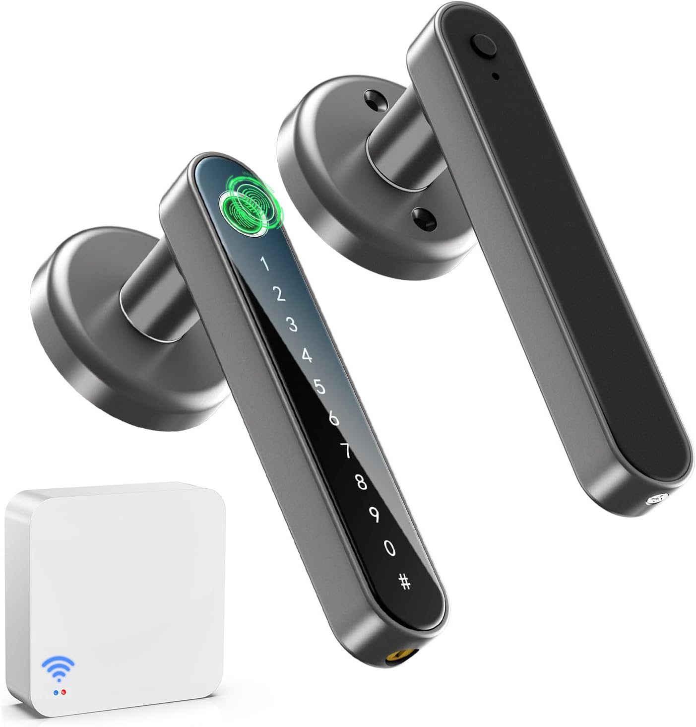 Amazon.com: IRONZON Fingerprint Door Lock Smart Door Lock with Tuya ...