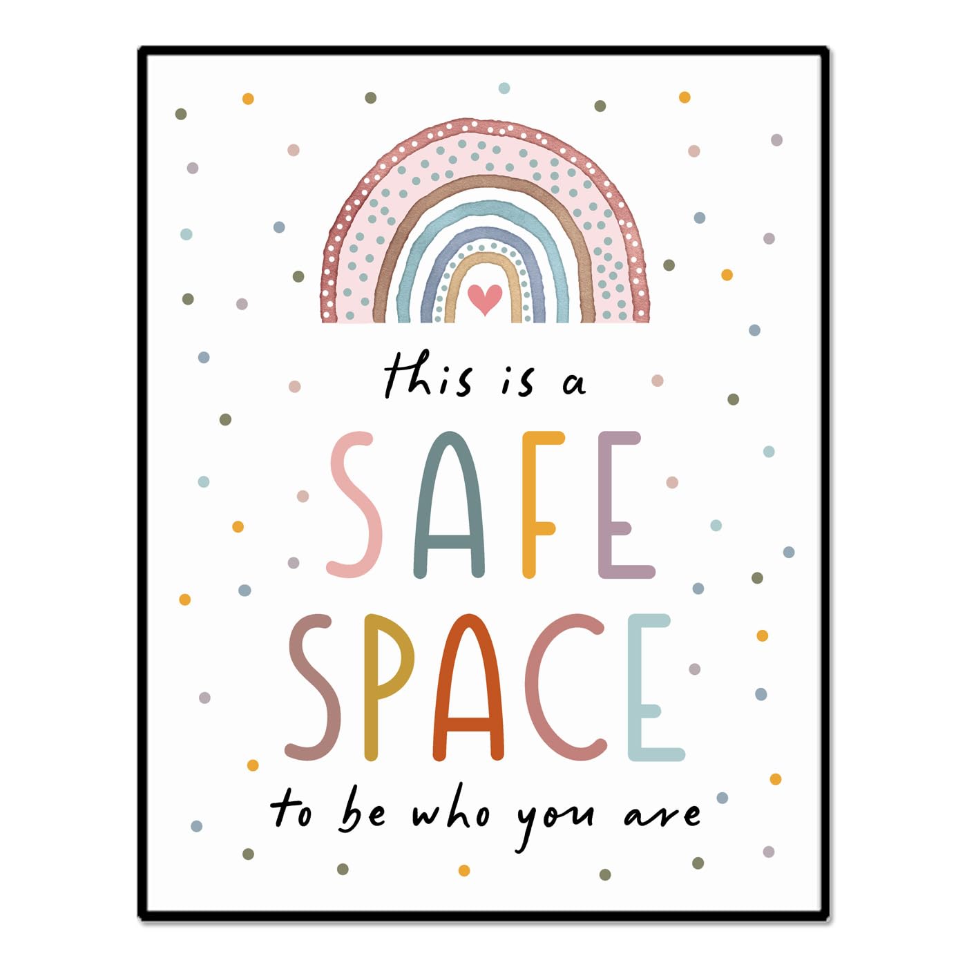 Amazon.com: This is a Safe Space to Be Who You Are Neutral Positivity ...