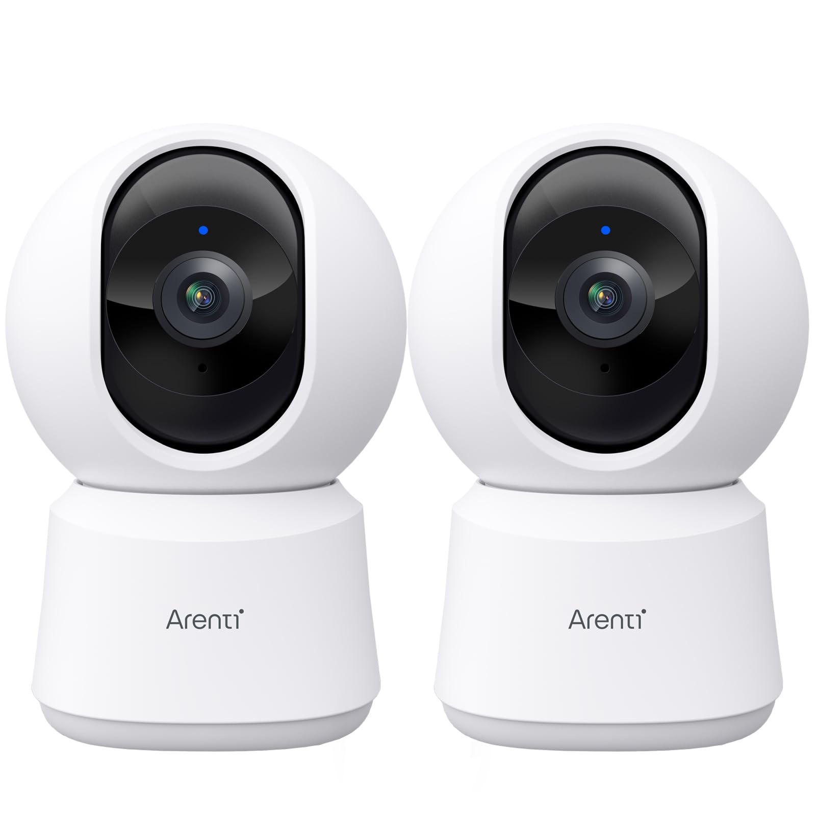 ARENTI 360° View 5MP Pet Camera 2 Pack, 5G/2.4G Wi-Fi 6 Baby Monitor ...