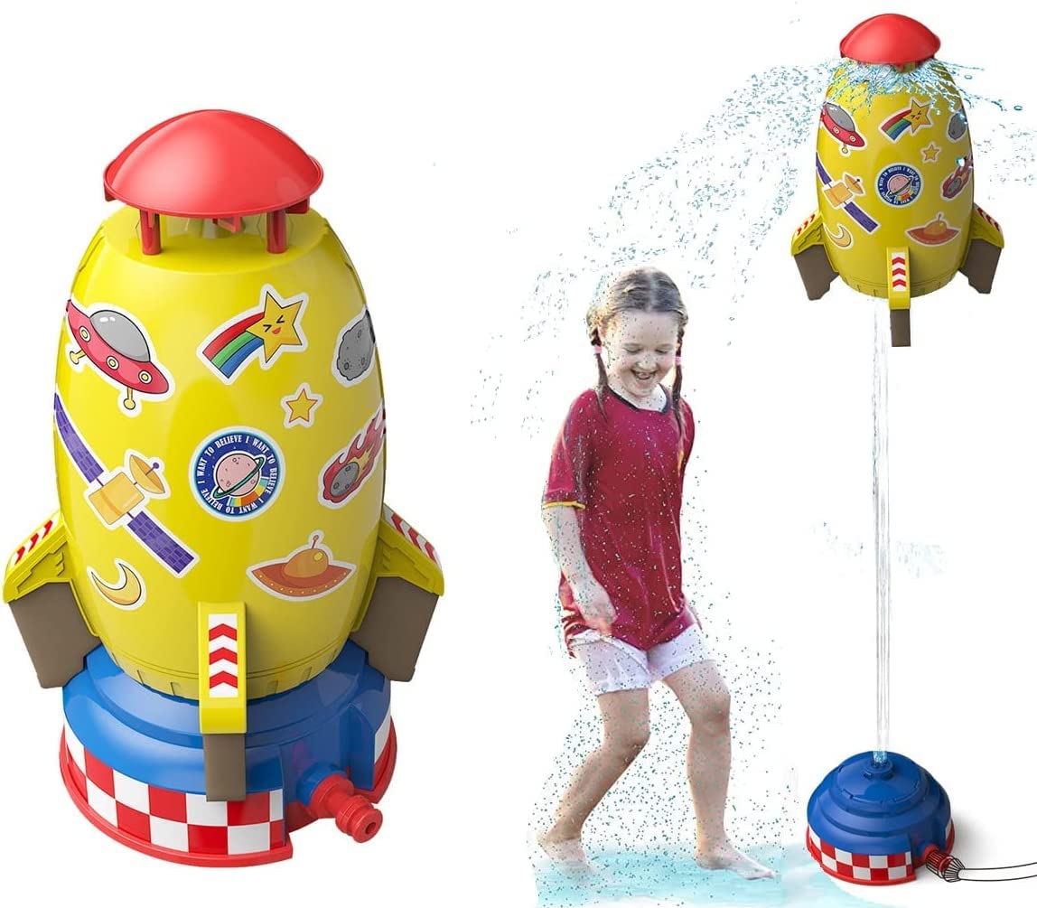 Buy Sisliya Little Child Water Spray Toy Backyard Rocket Sprinkler Toy ...