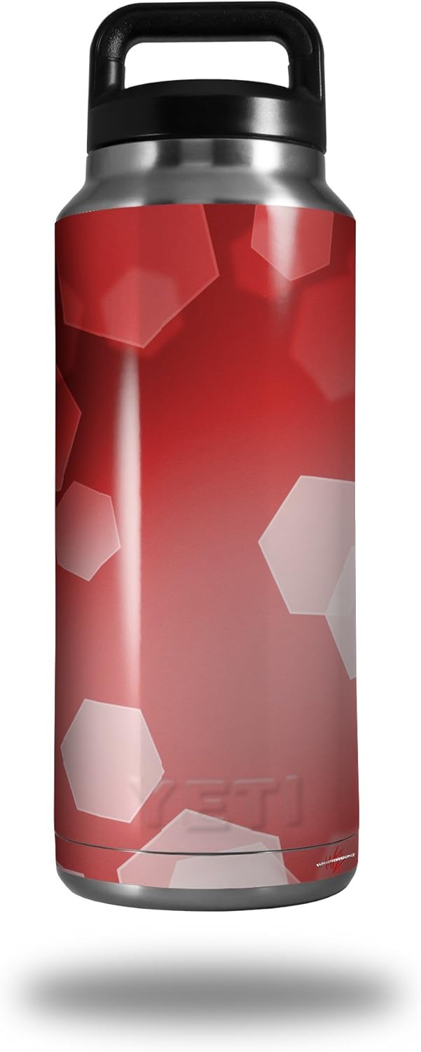 Amazon.com: Bokeh Hex Red - Decal Style Skin Wrap fits Yeti Rambler ...
