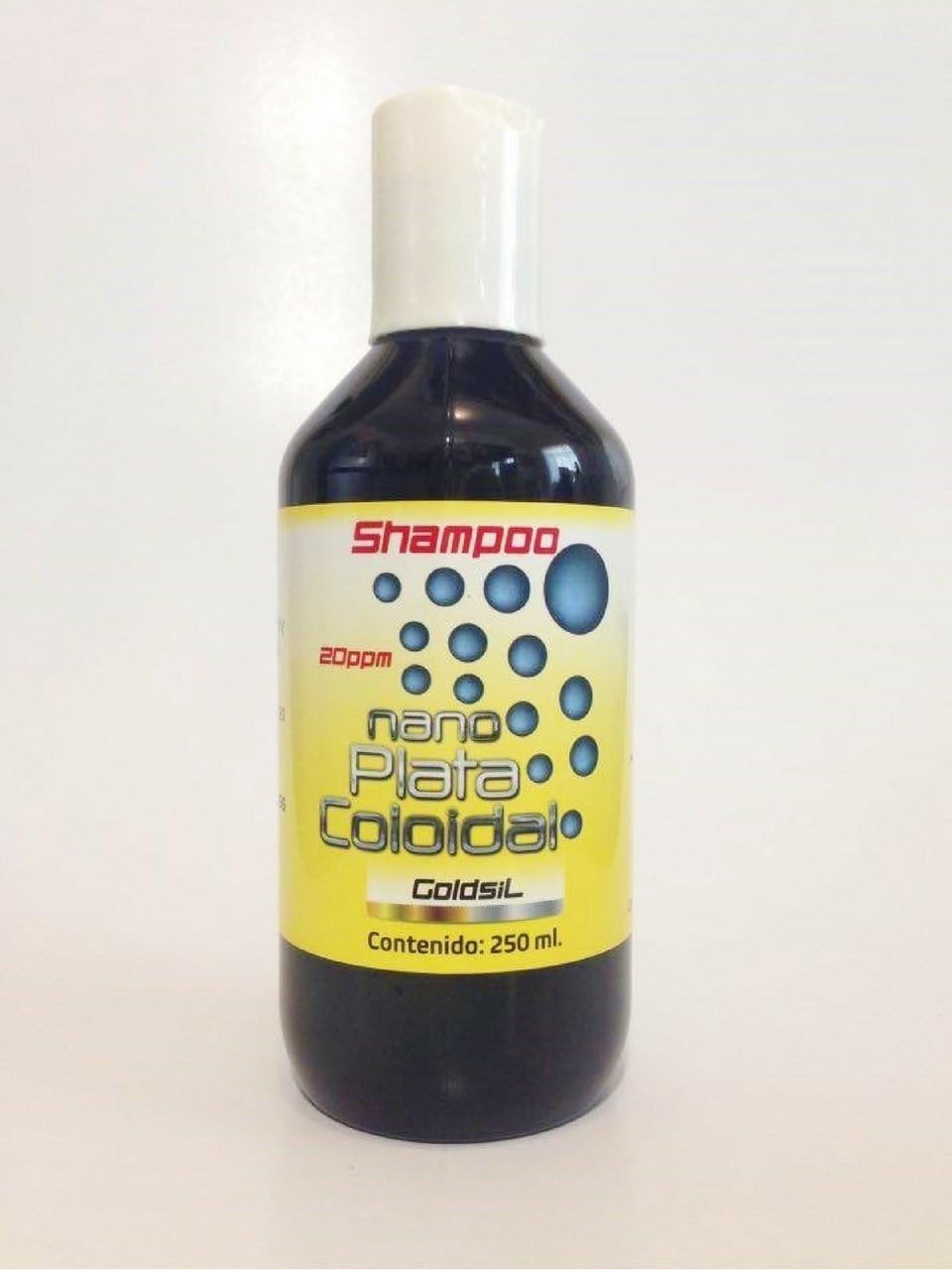 Shampoo de Plata Coloidal Nano GoldsiL 250ml - Colloidal Silver Shampoo ...