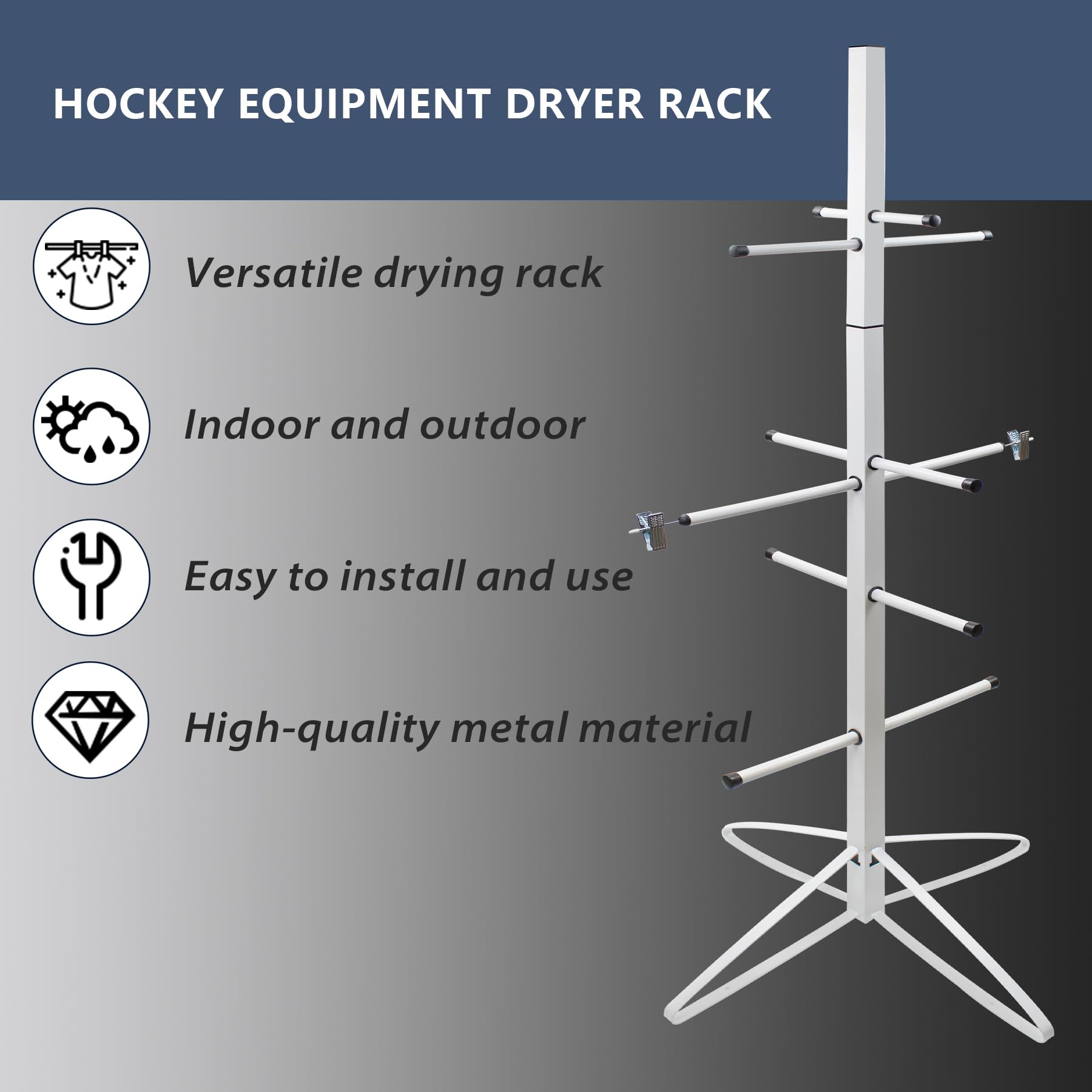 Snapklik.com : Hockey Equipment Dryer Rack Hockey Gear Drying Rack ...