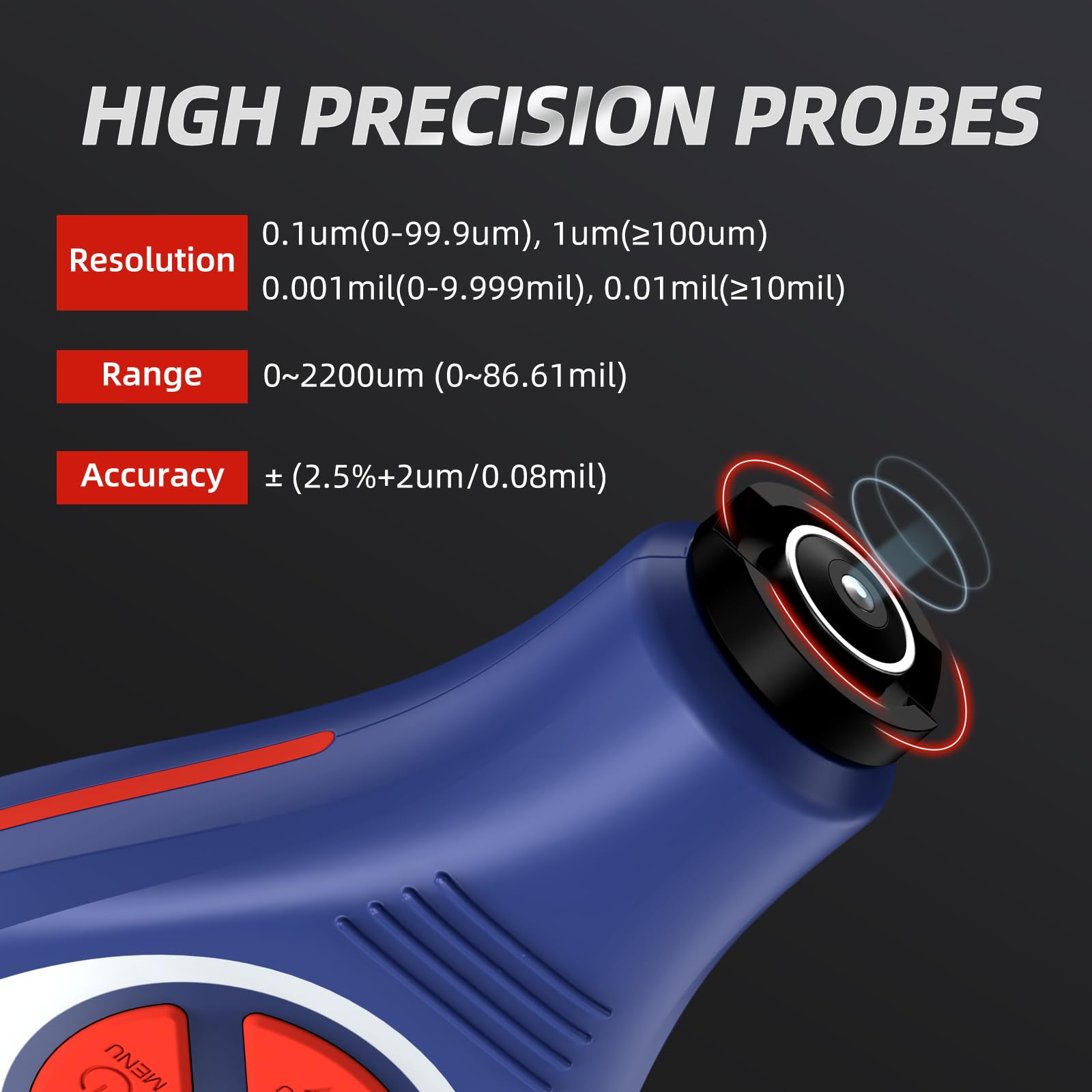 Snapklik.com : REVASRI Paint Mil Thickness Meter Gauge For Fe/NFe Car ...