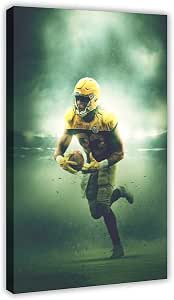 Amazon.com: Sports Poster Aaron Jones 5 Canvas Poster Bedroom Decor ...