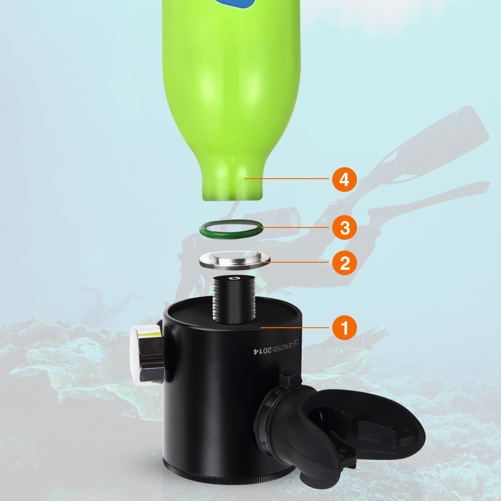 Snapklik.com : 05L Mini Tank Dive Scuba, 5-10 Minutes Underwater Breath ...