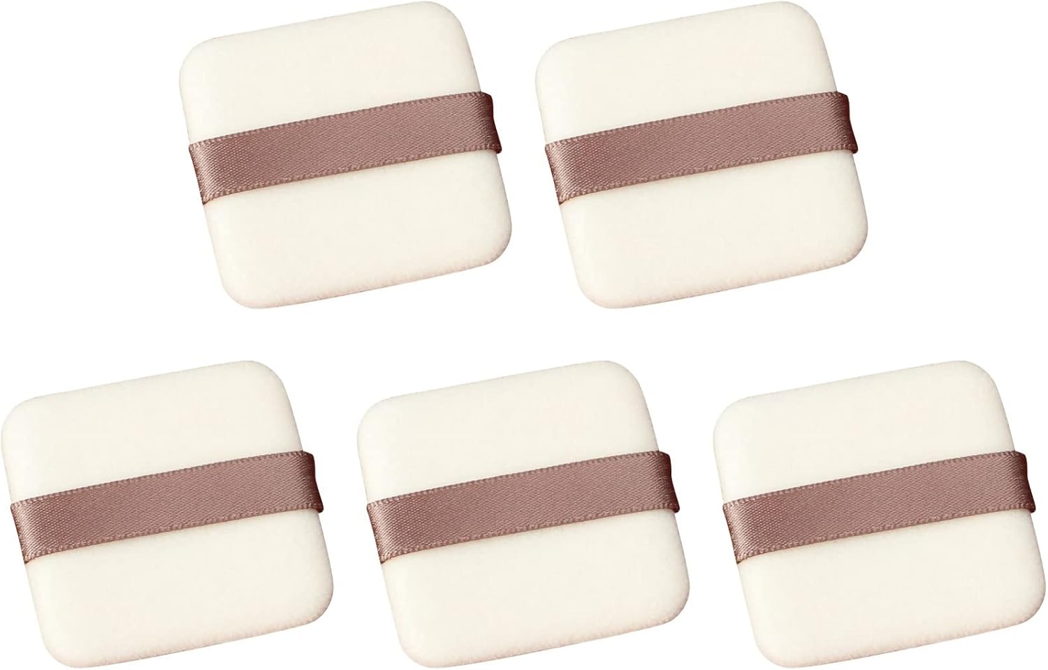 Powder Puff Square Double Sided Flocked Puff Soft Makeup Tool 5pcs 48 * ...