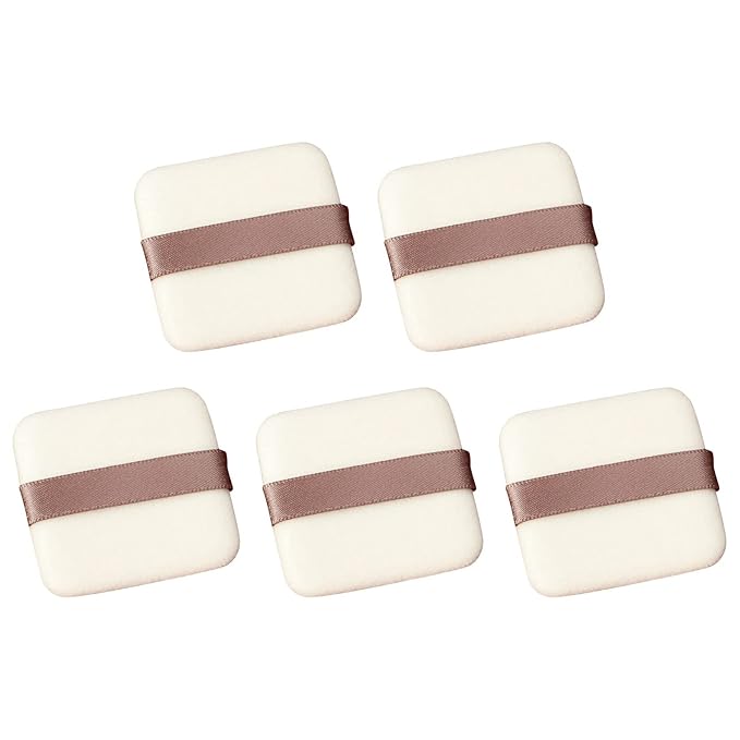 Amazon.com: Powder Puff Square Double Sided Flocked Puff Soft Makeup ...