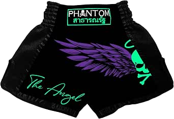 Amazon.com: The Phantom Angel Unisex Muay Thai Shorts Authentic | Men ...