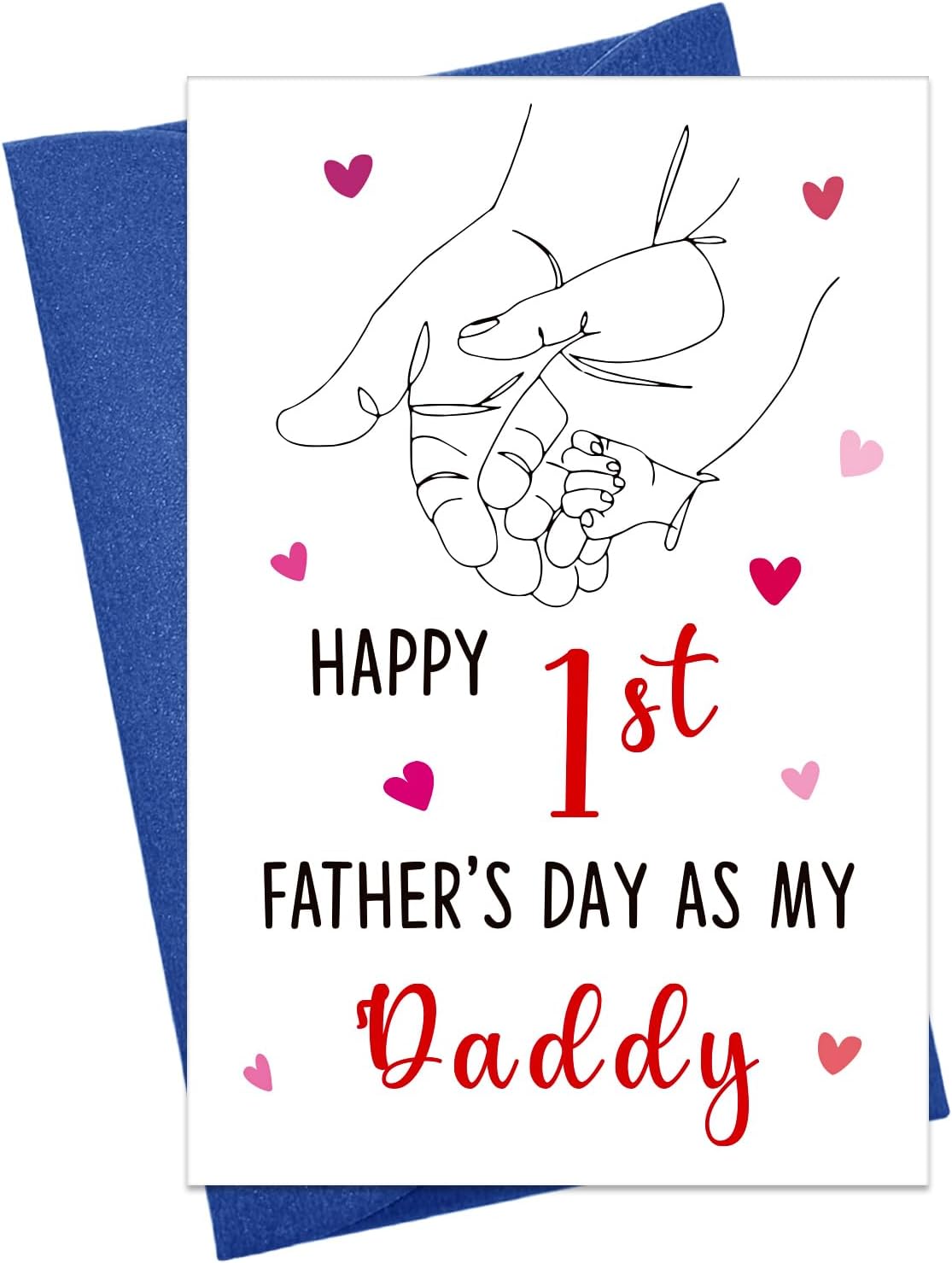 Amazon.com : Longkado Happy 1st Father’s Day as Grandpa Father’s Day ...